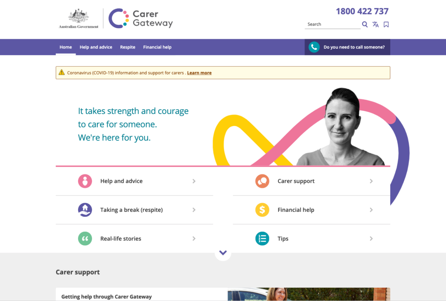 Carer Gateway - 21st Annual Australian Web Awards