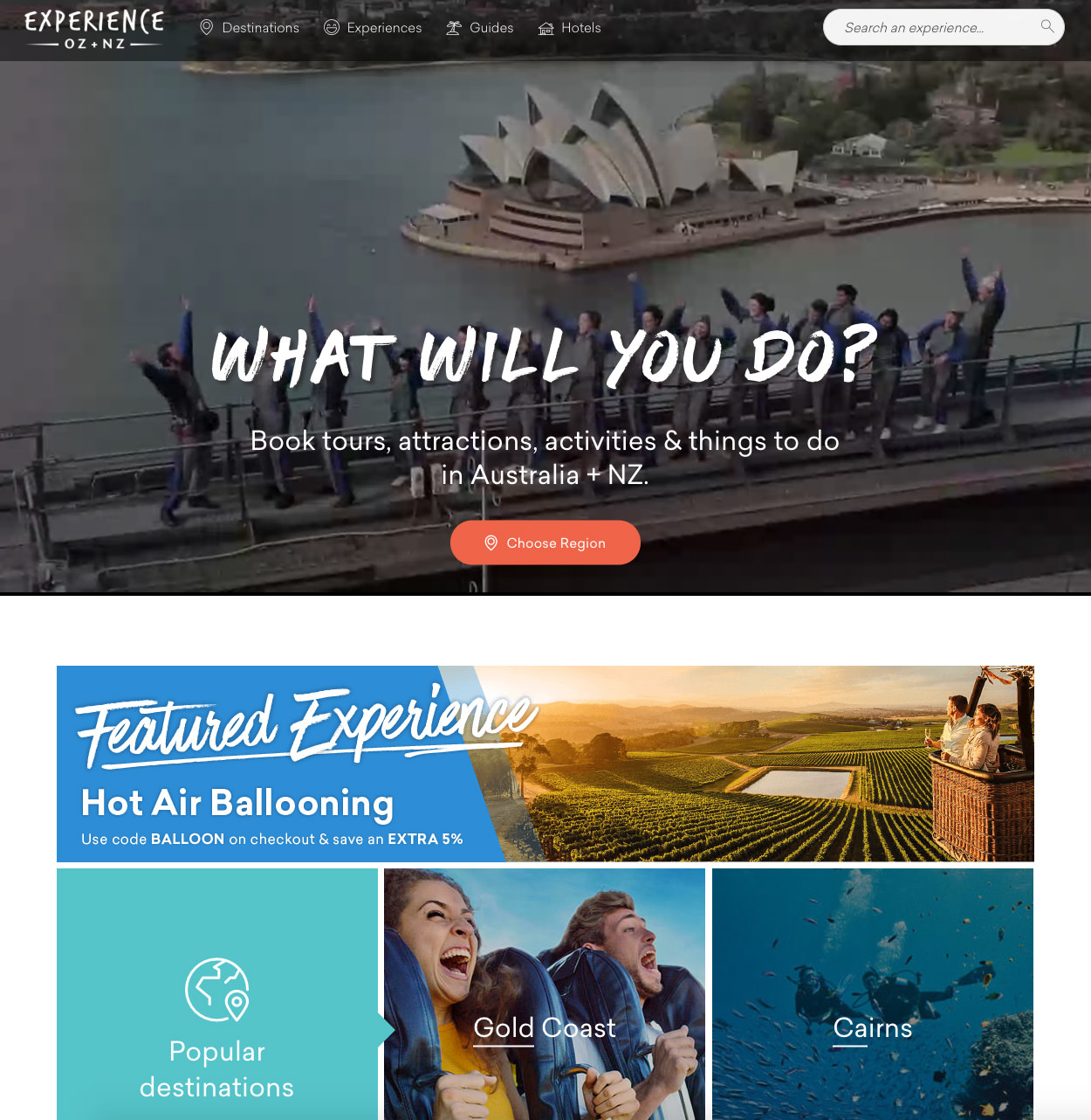 Experience Oz - 21st Annual Australian Web Awards