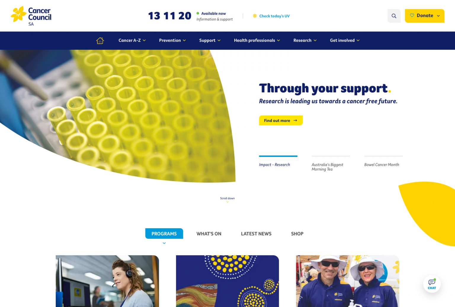 Cancer Council SA - 20th Annual Australian Web Awards