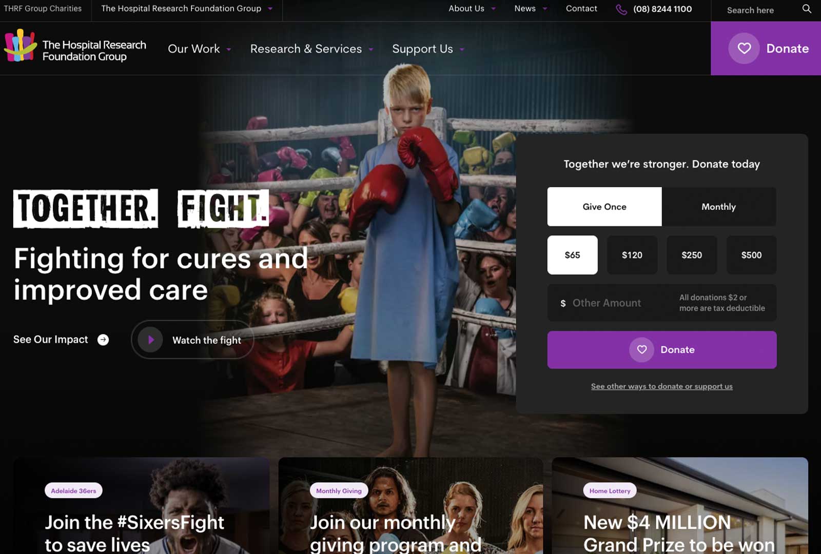 Hospital Research Foundation Group - 21st Annual Australian Web Awards
