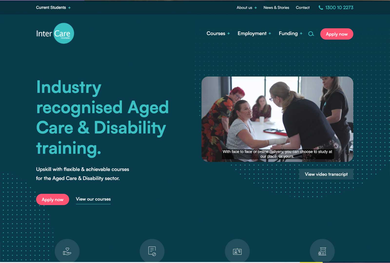 Intercare Training - 20th Annual Australian Web Awards