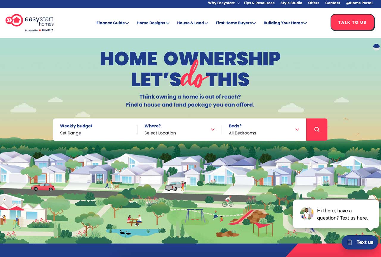 Easystart Homes - 20th Annual Australian Web Awards