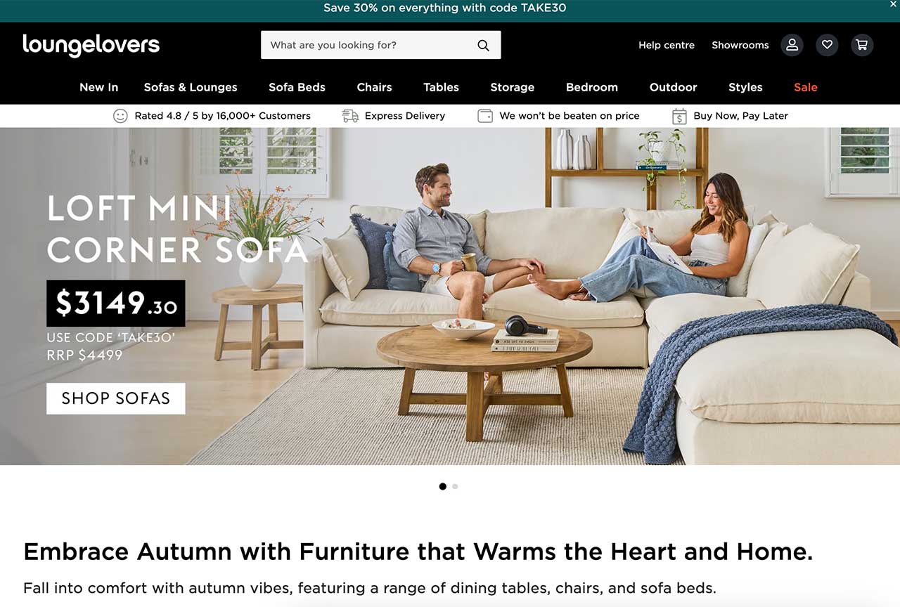 Lounge Lovers - 21st Annual Australian Web Awards