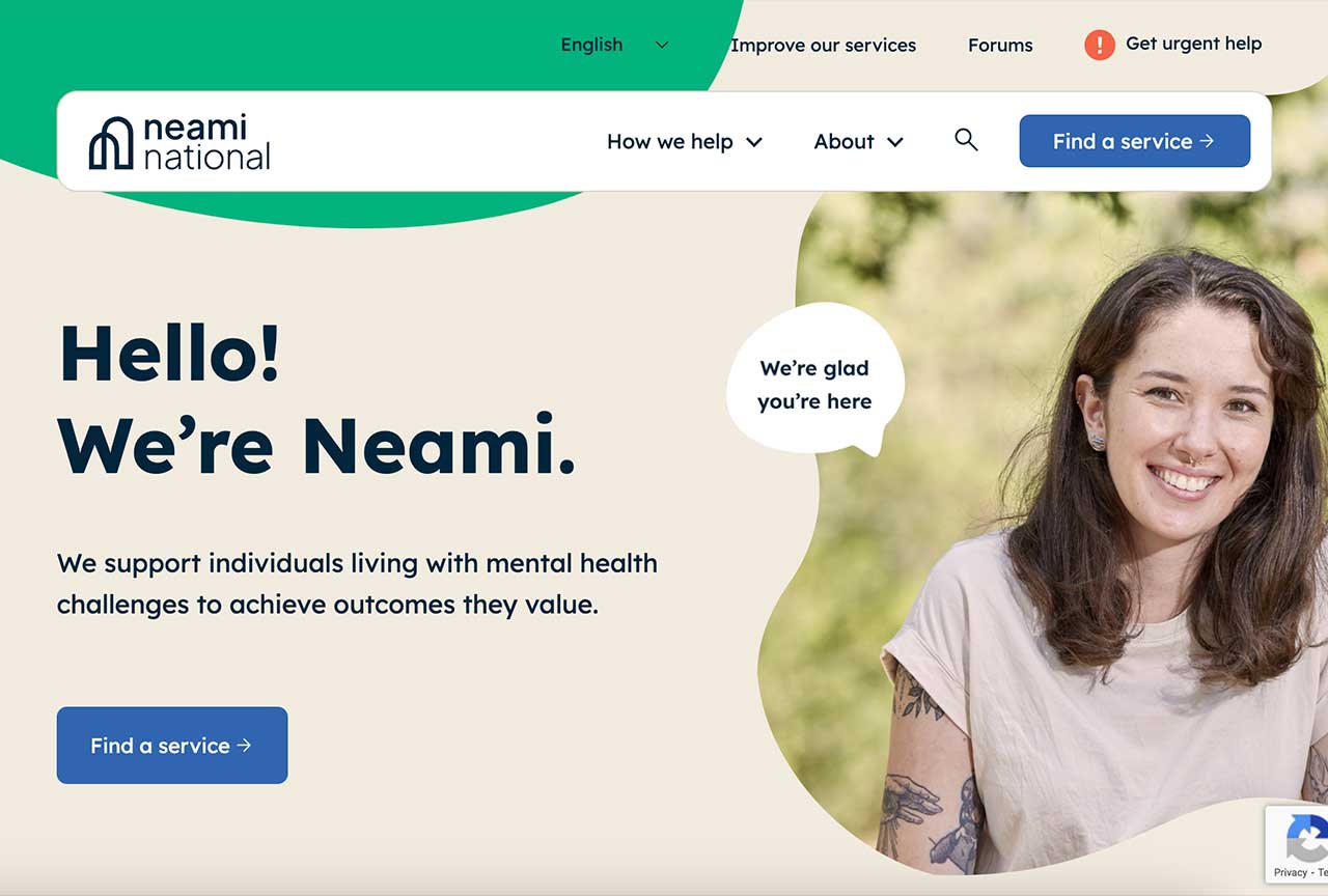 Neami National - 20th Annual Australian Web Awards