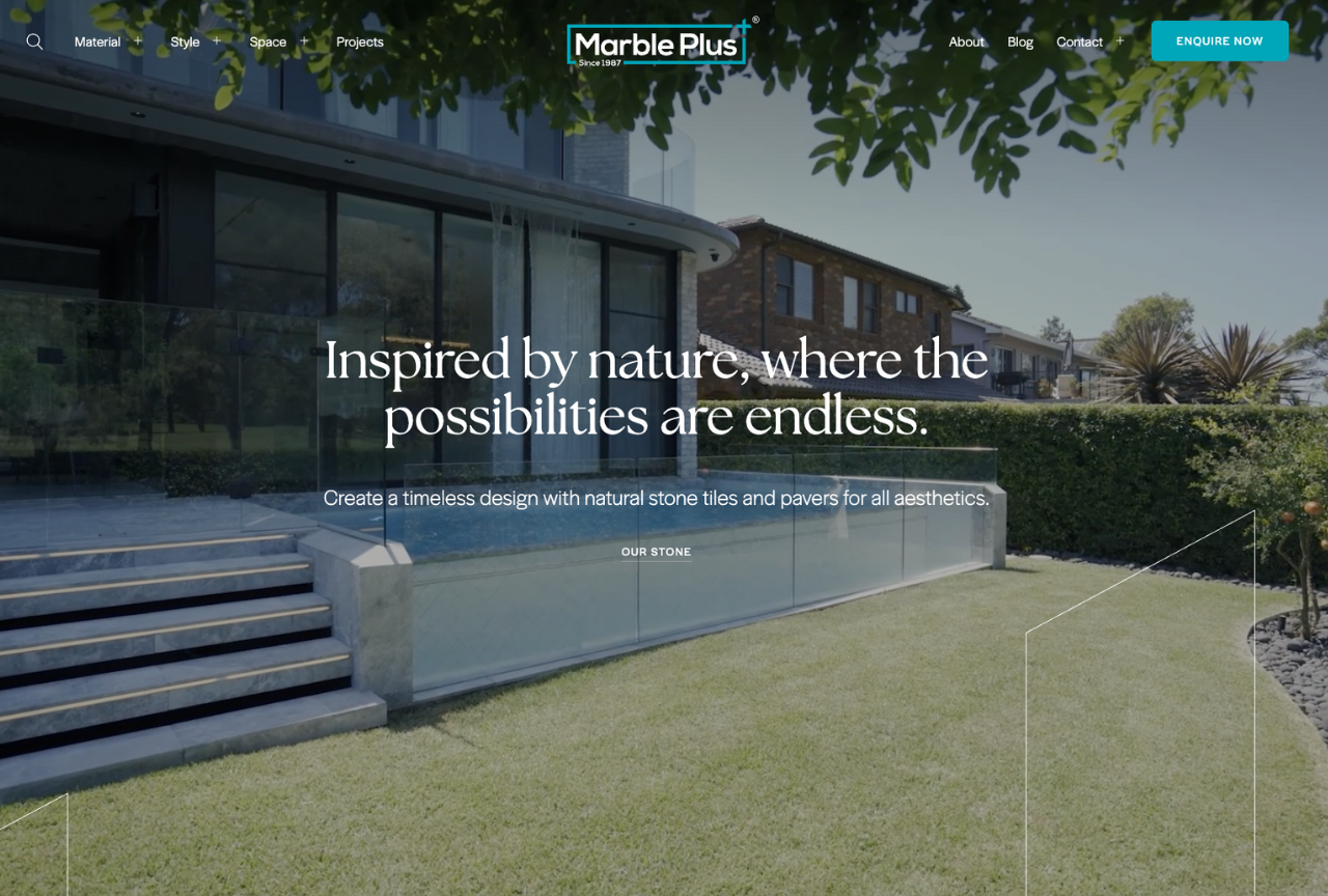 Marble Plus - 20th Annual Australian Web Awards