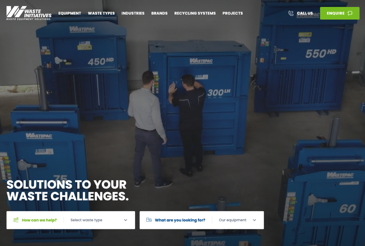 Waste Initiatives - 21st Annual Australian Web Awards